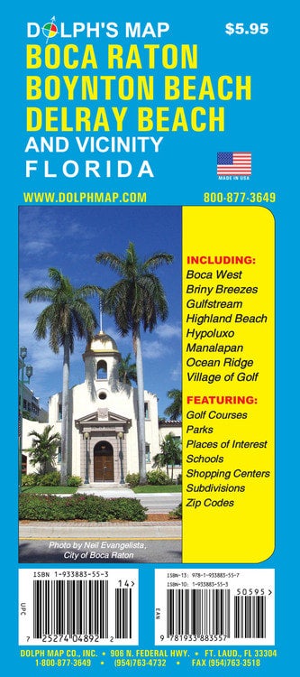 Boca Raton Fold Map | Dolph Map Company