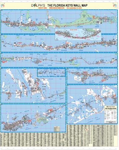 Monroe County (Florida Keys) 60" Wall Map | Dolph Map Company