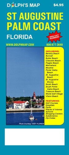 St. Augustine Fold Map | Dolph Map Company