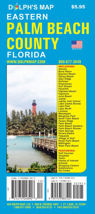 Palm Beach County Fold Map | Dolph Map Company